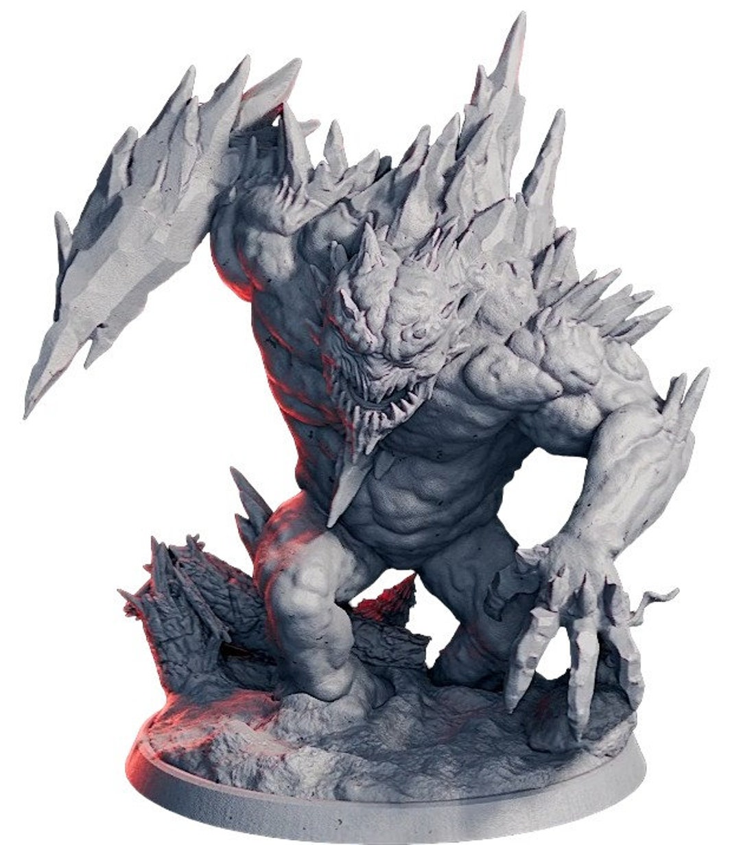 Frost Monster Sculpture, Statue, Fantasy Figure, Dungeons and Dragons ...