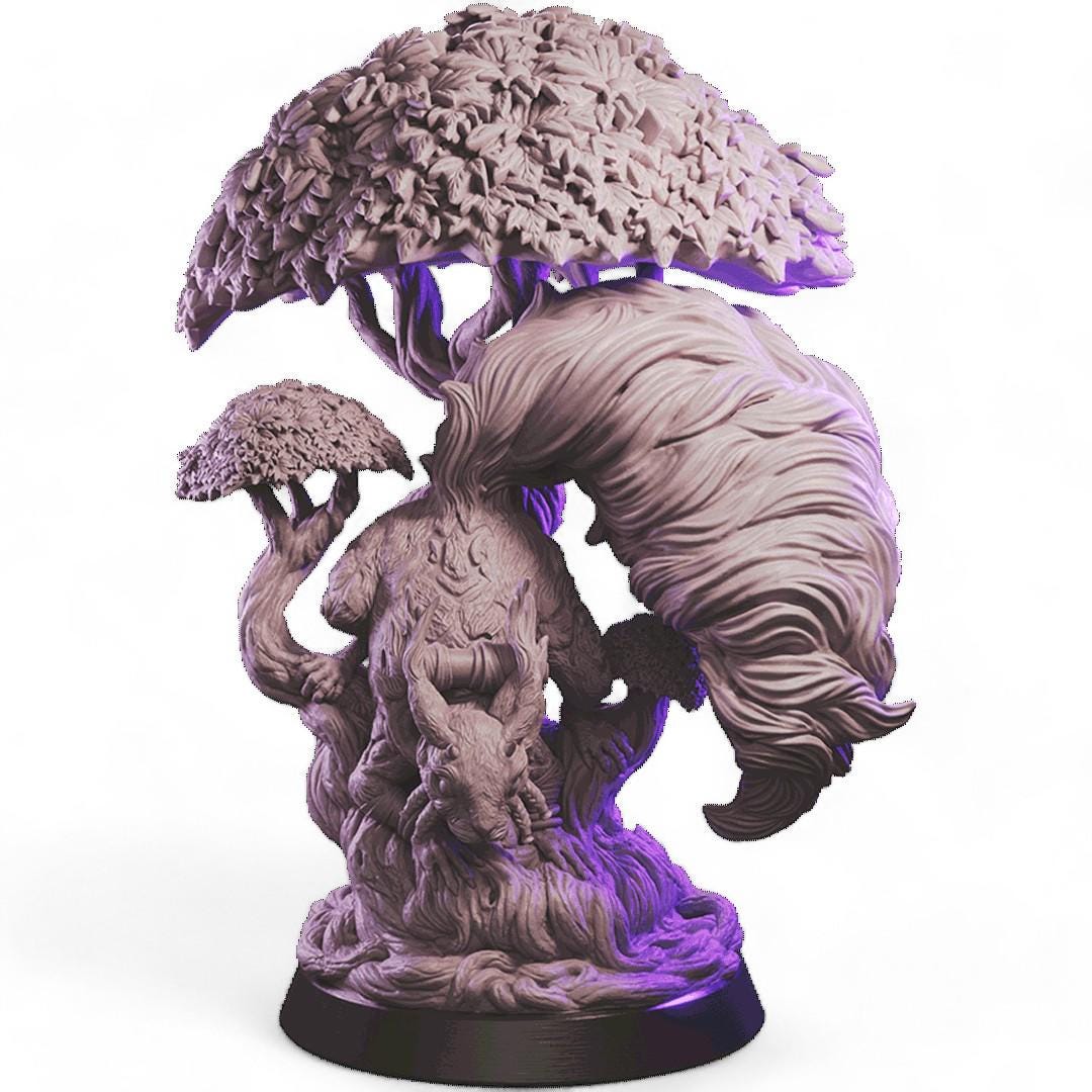 Tree Squirrel 3D Printed Resin Miniature 4K Statue, Hand-painted ...