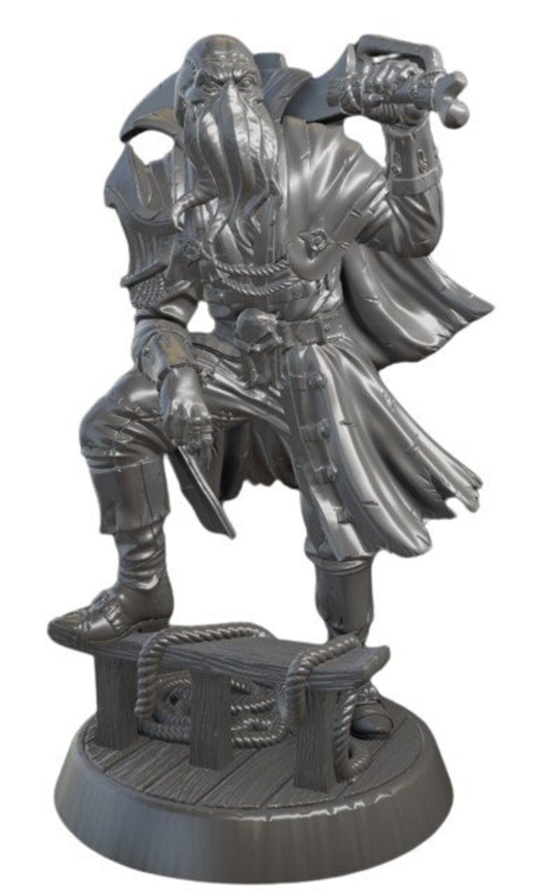 Illithid Guard Sculpture, Fantasy Figure, Dungeons and Dragons Fantasy ...