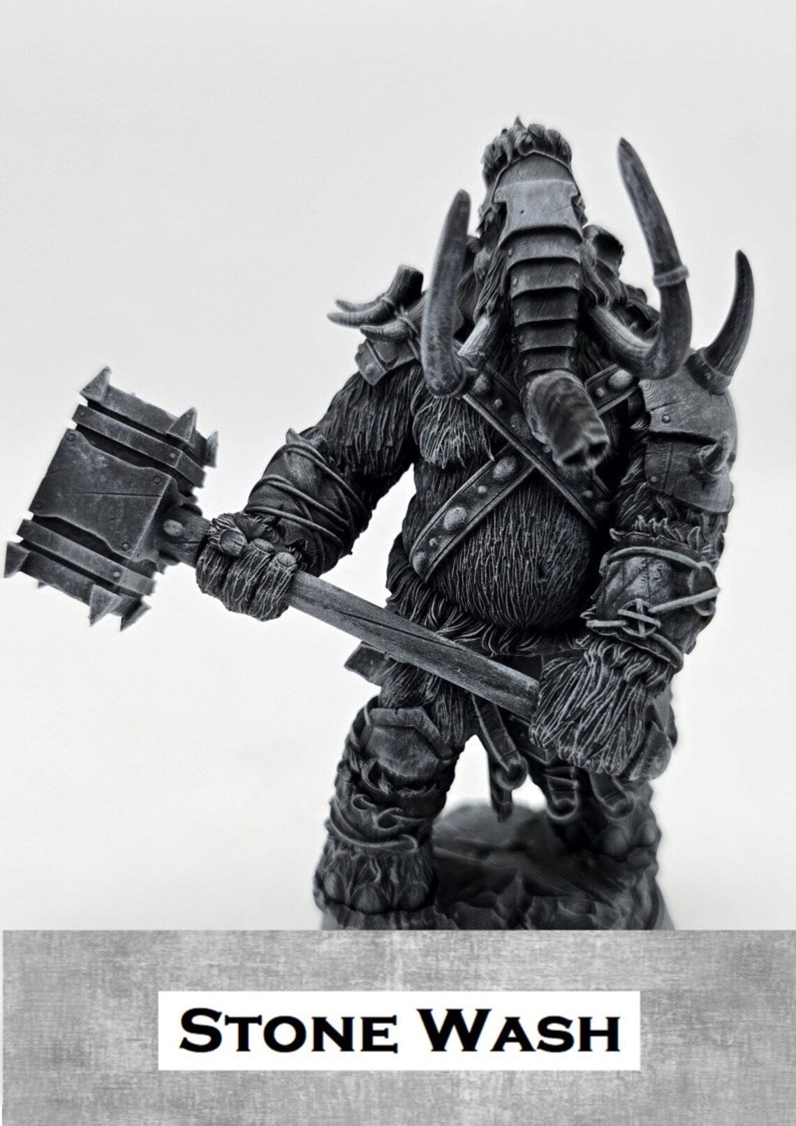 Corrupted Dwarf 3D Printed Resin Miniature 4K Statue, Hand-painted ...