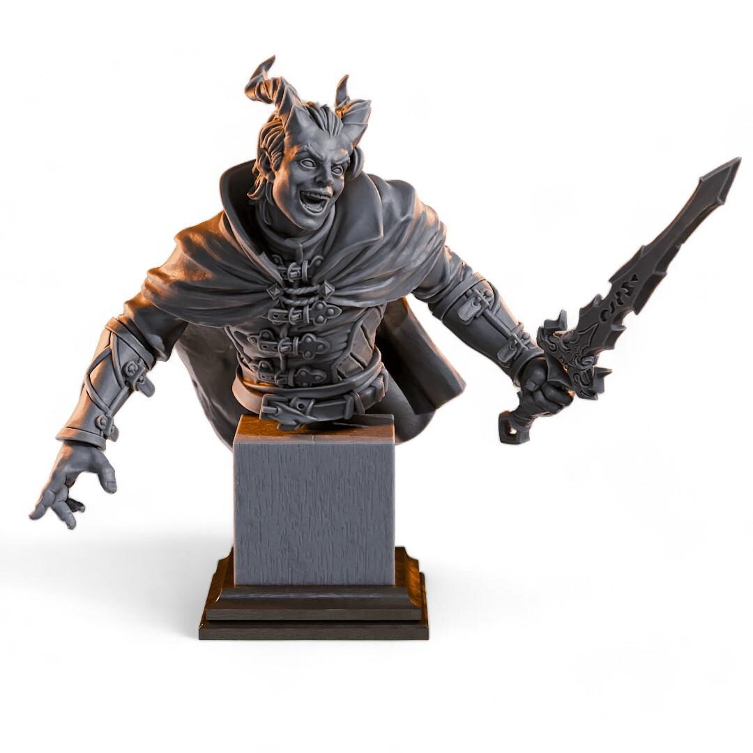 Possessed Knight Bust Statue, Fantasy Figure, Dnd Miniature / Fantasy ...