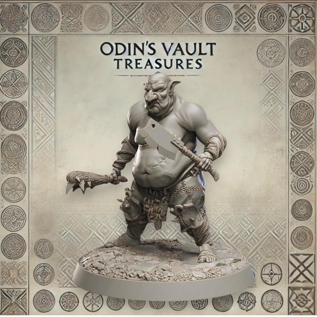 Dnd Goblin Brute Miniature Fantasy Miniature Custom Sizes Dungeons and ...