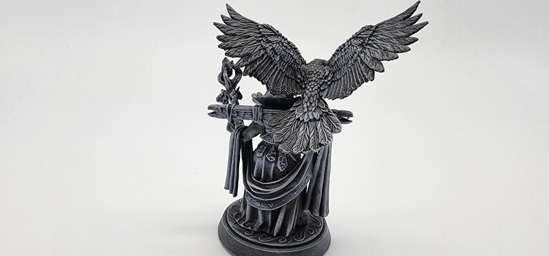 Dwarf Raven Queen Sculpture Fantasy Figure Lover Gift - Etsy