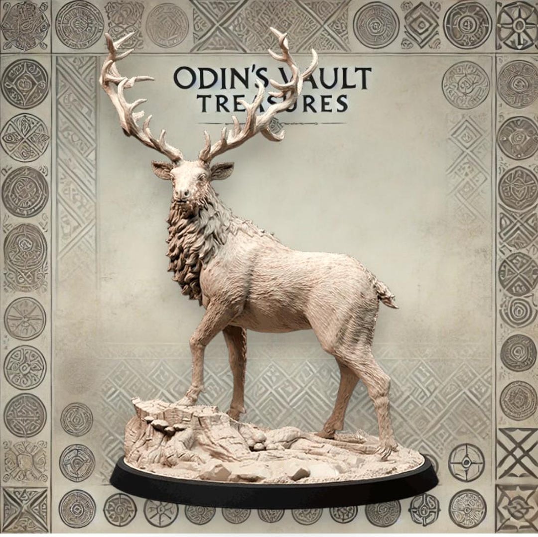 Elk Statue, Fantasy Figure, Dnd Miniature / Fantasy Boss Monster Mini ...