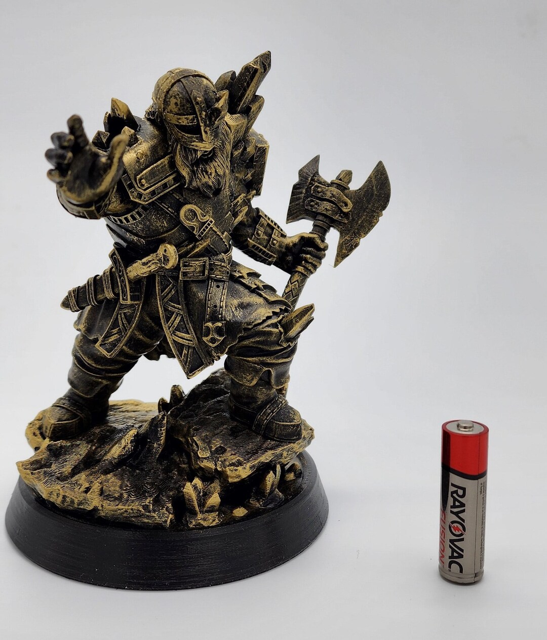 Crystal Infected Dwarf Warrior Sculpture, Horror Figure, Lover Gift ...