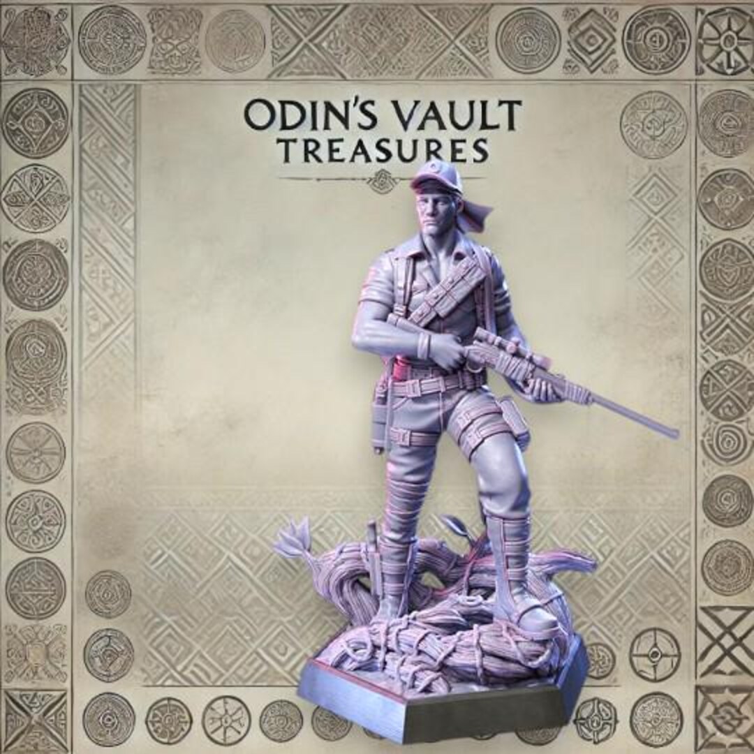 Dino Hunters Miniatures 4K 3D Printed Models 28mm, 32mm, 75mm, and ...