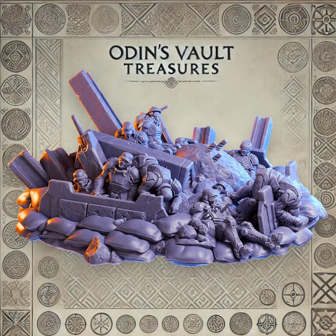 Dnd Rubble Fantasy Miniature Custom Sizes Warhammer Miniature Tabletop ...