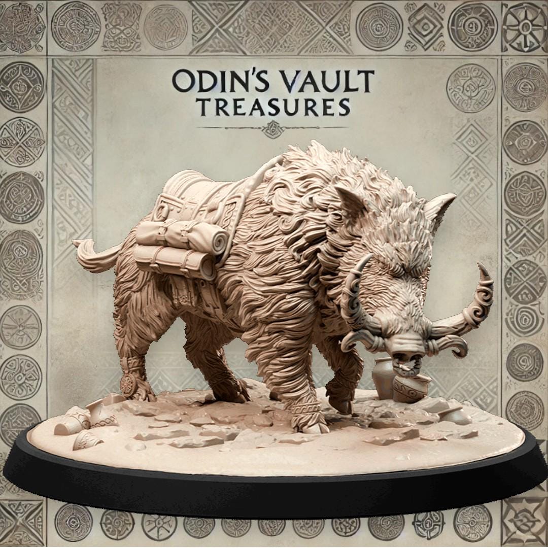 Viking Boar Sculpture, Fantasy Figure, Lover Gift, Christmas Gift ...