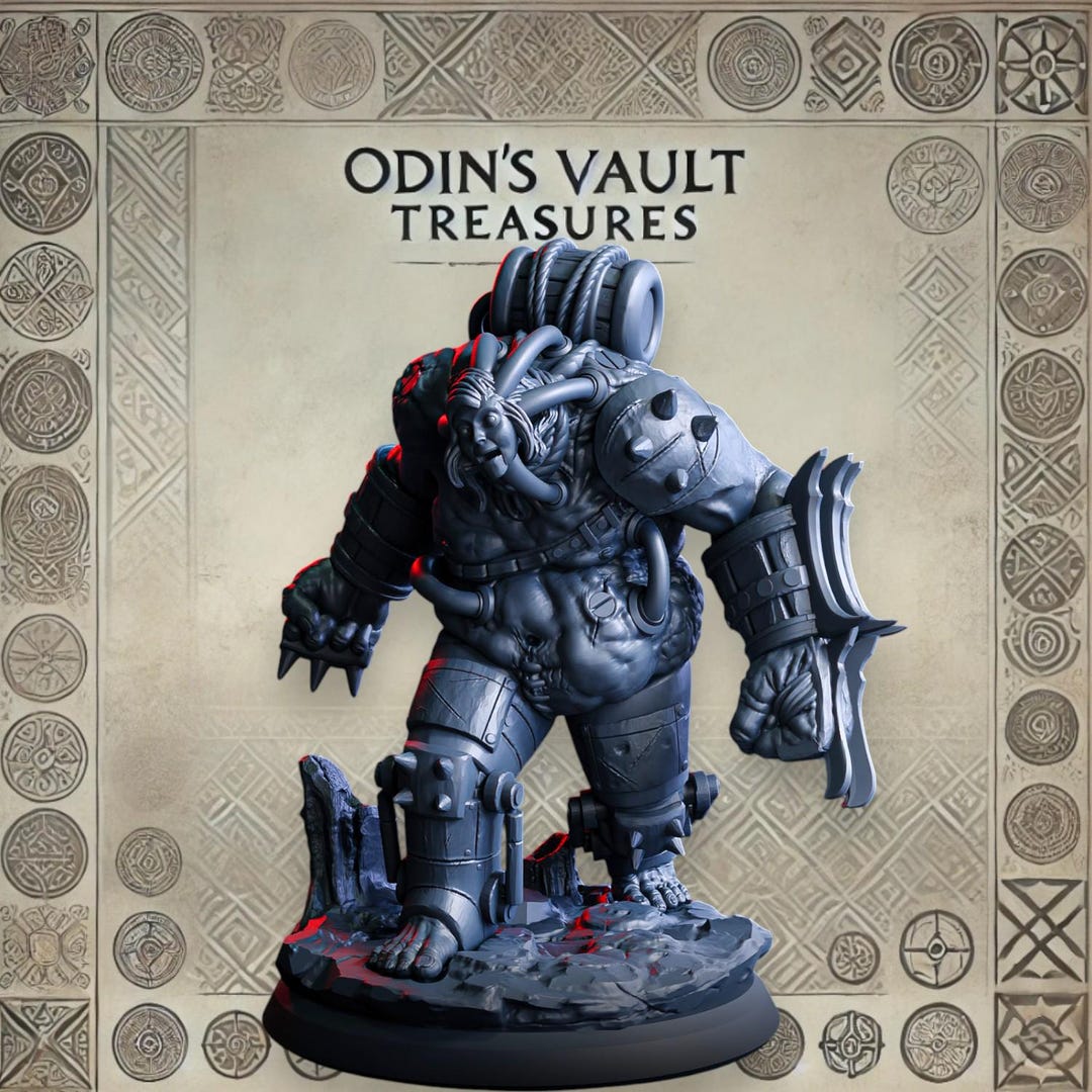 Dnd Bio Hazard Brute Fantasy Miniature Custom Sizes Dungeons and ...