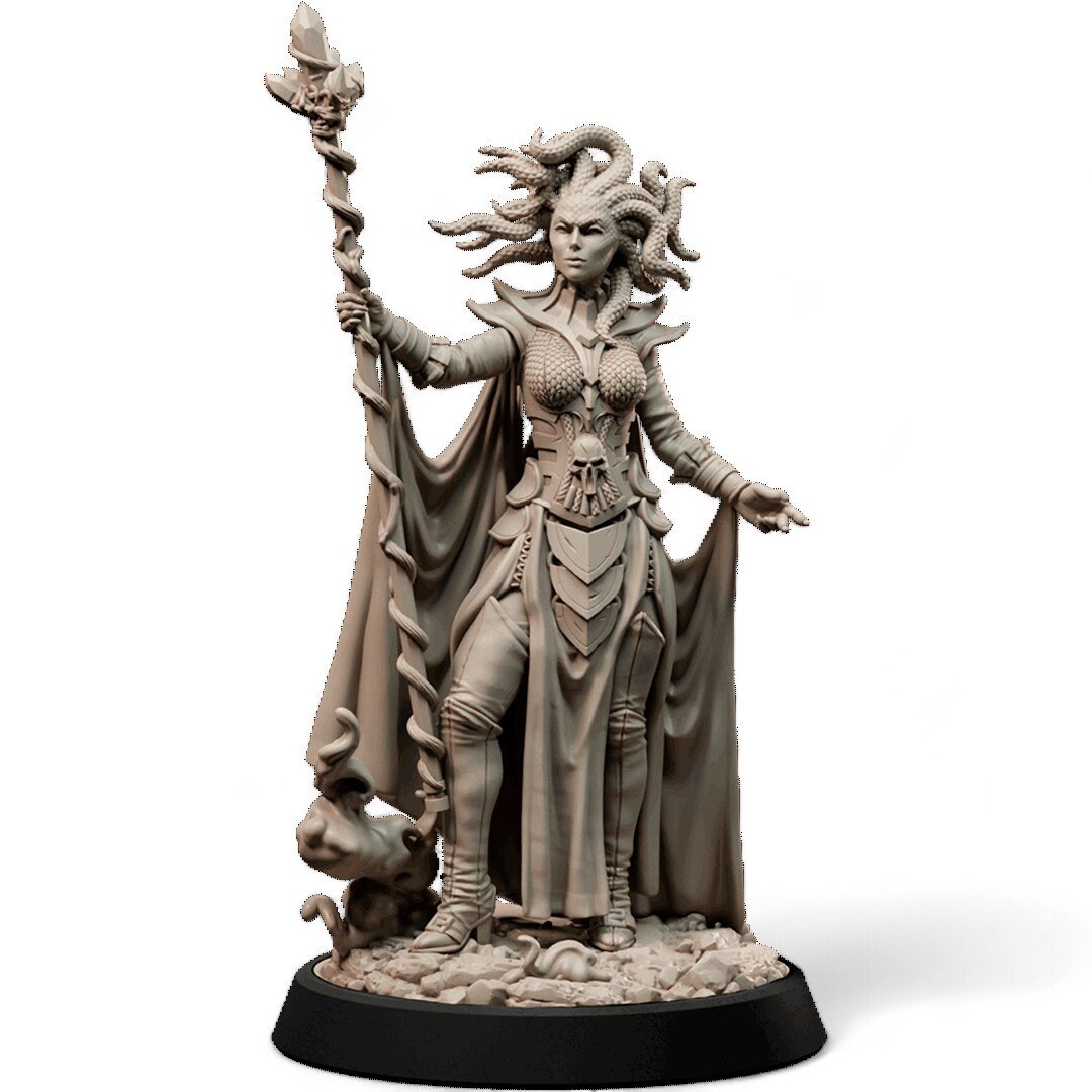 Queen Medusa Statue, Fantasy Figure, Dungeons and Dragons Fantasy RPG ...