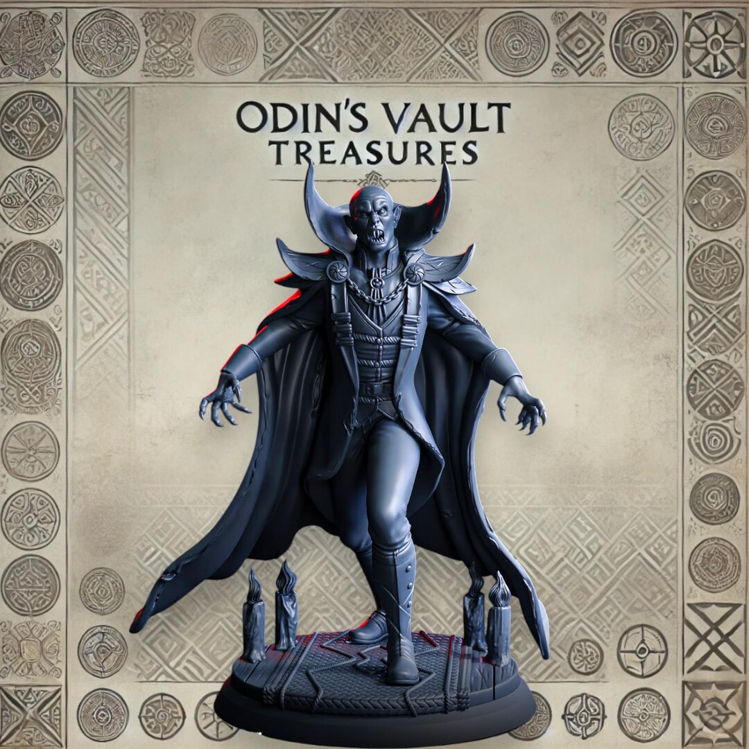 Dnd Nosferatu Mini Fantasy Miniature Custom Sizes Dungeons and Dragons 5e Miniature Tabletop RPG ...