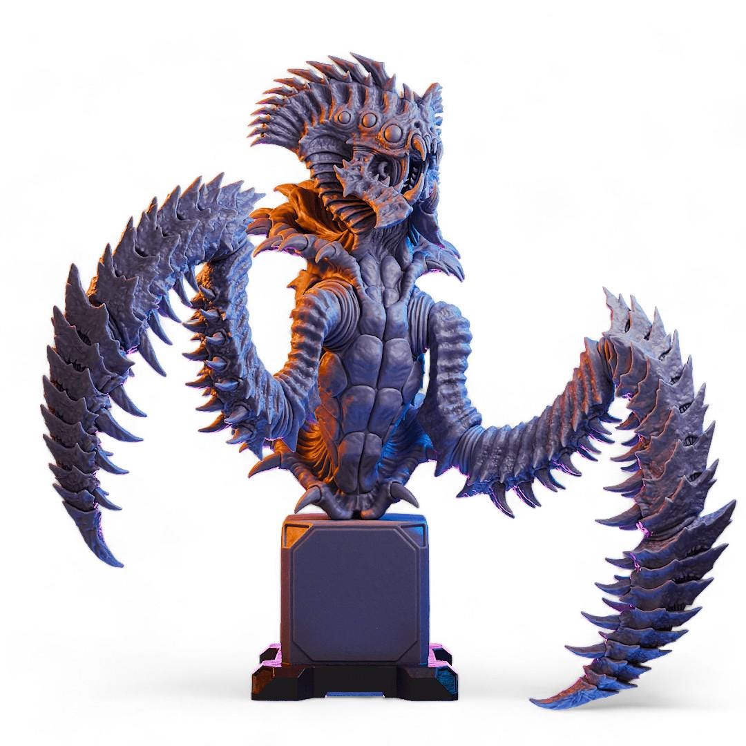 Bug Queen Bust Statue, Sifi Figure, Dnd Miniature / Fantasy Boss ...