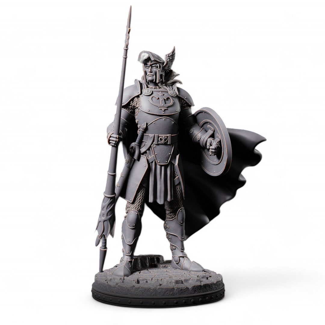 Lancer Knight Statue, Fantasy Figure, Dnd Miniature / Fantasy Boss ...