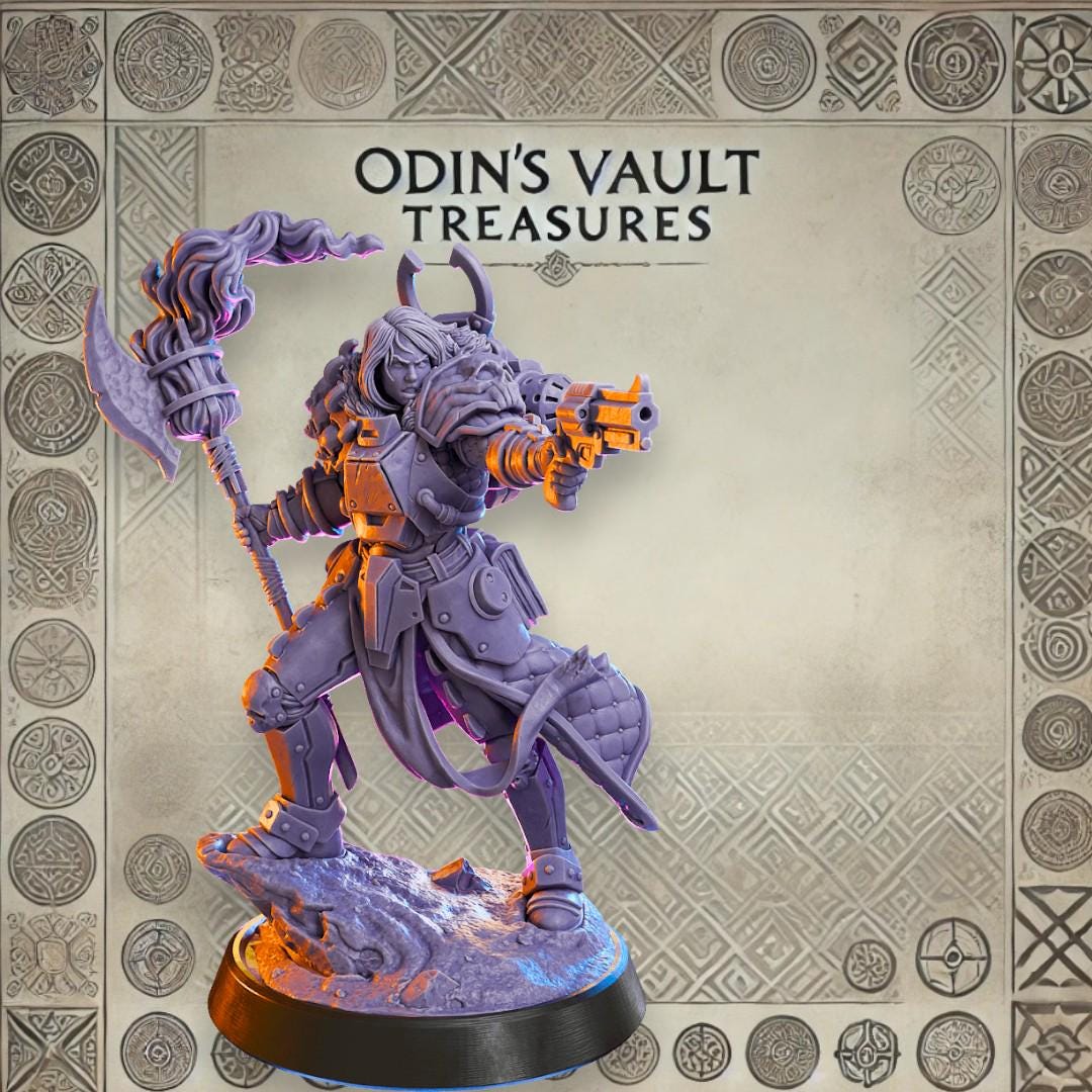 Dnd Lieutenant Jane Fantasy Miniature Custom Sizes Warhammer Miniature ...