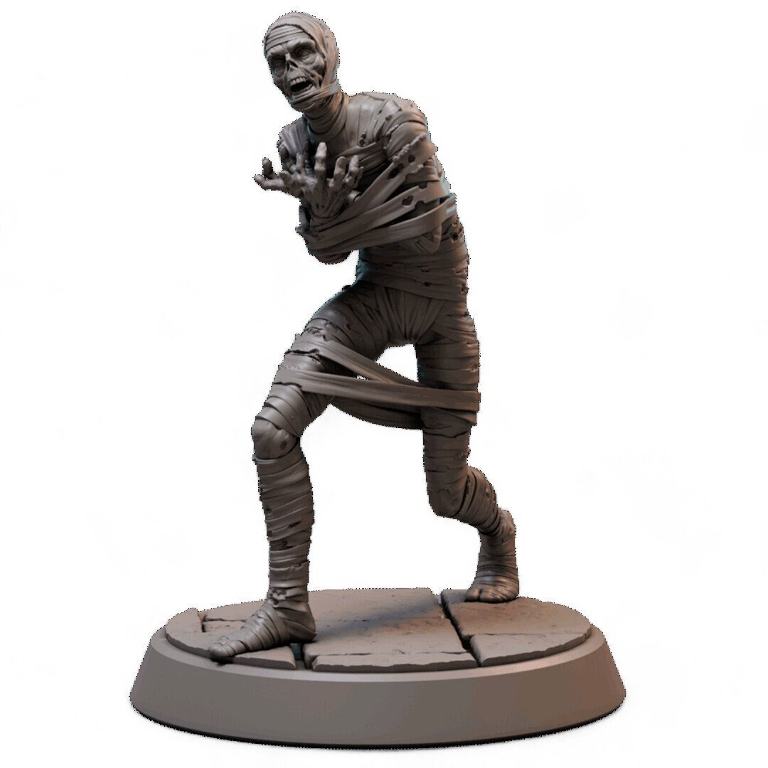 Egyptian Mummy Statue, Fantasy Figure, Dnd Miniature / Fantasy Boss ...