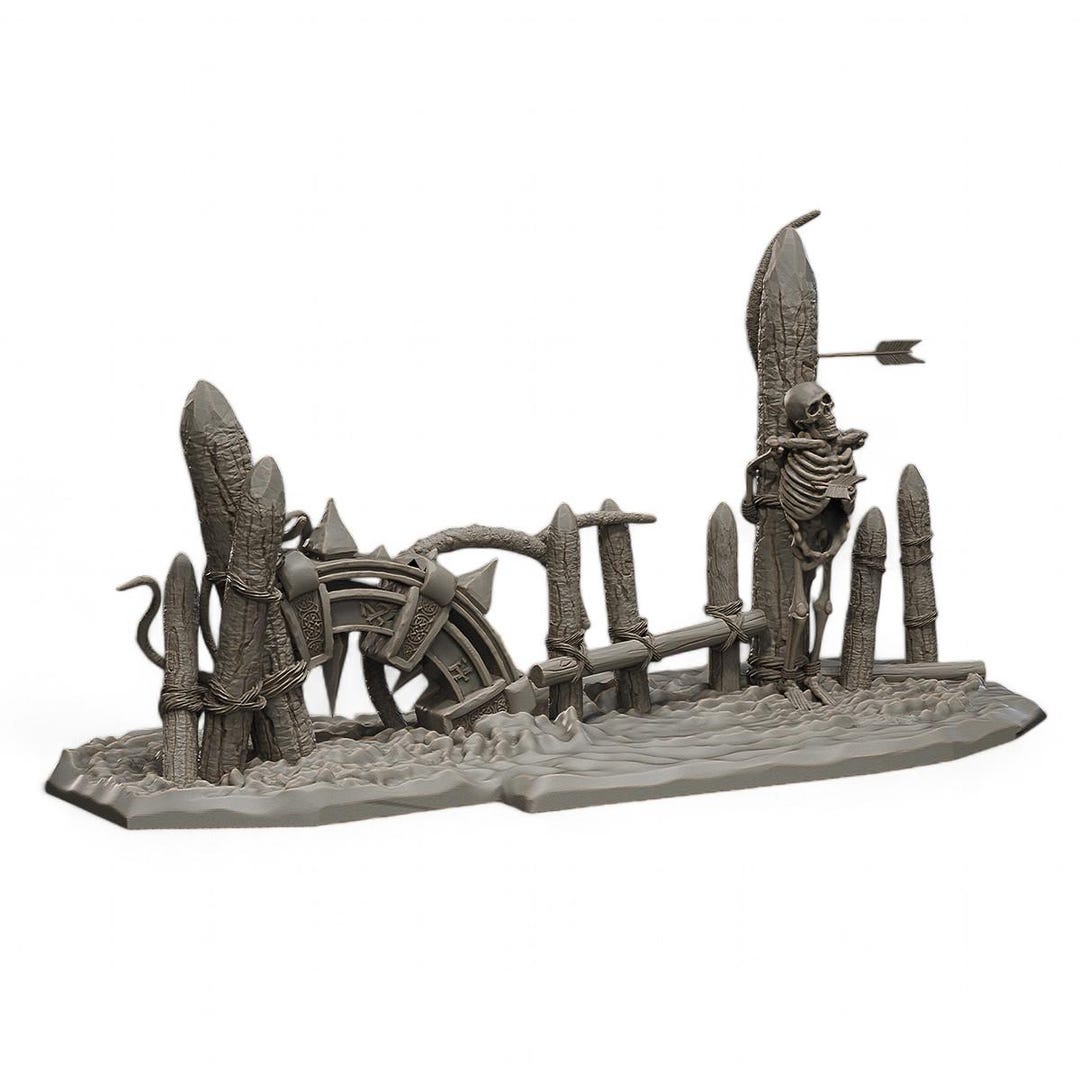 Guard Wall Sculpture, 32mm Scale and 28mm Scale Statue, Fantasy Figure ...