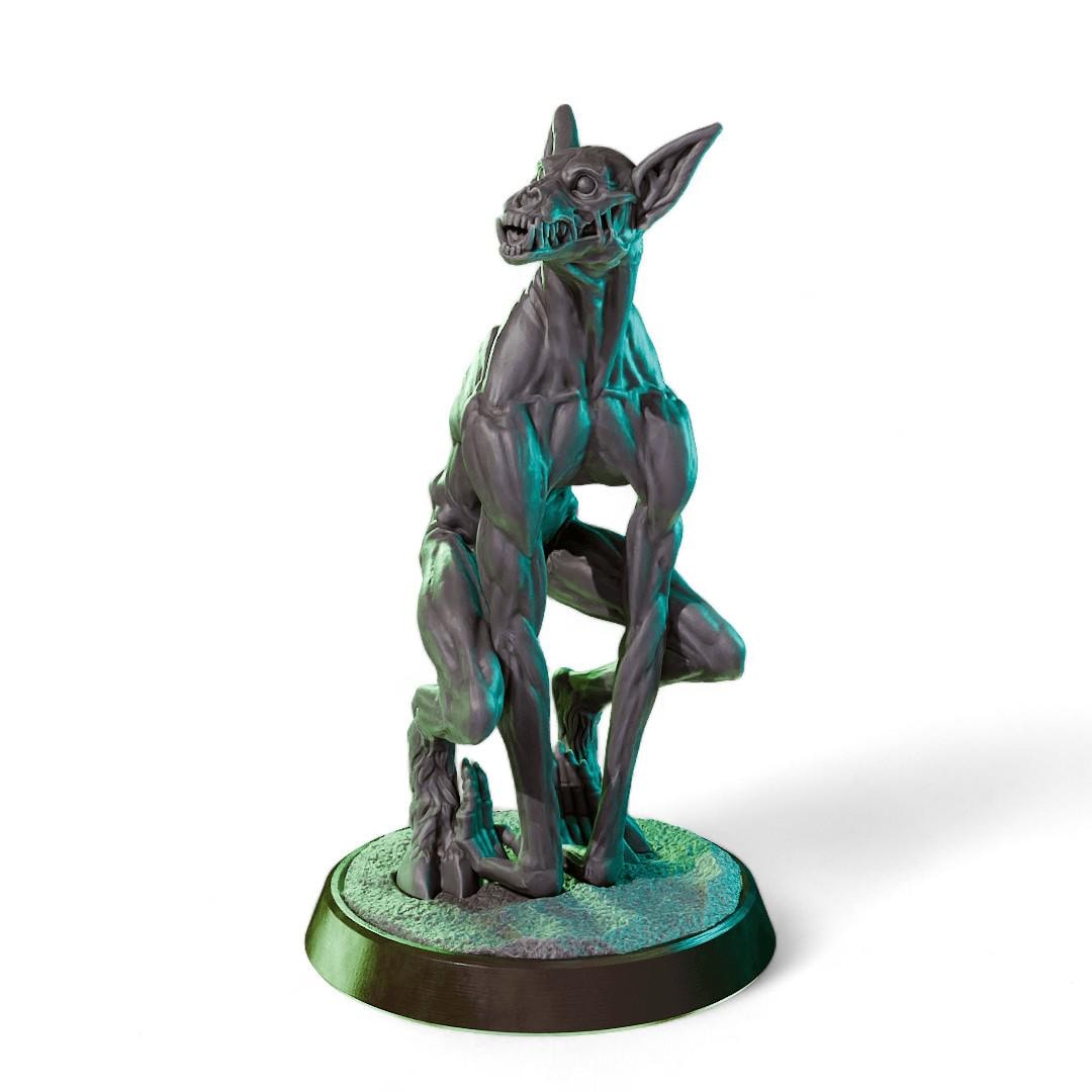 Hairless Werewolf Sculpture, Statue, Fantasy Figure, Dungeons and ...