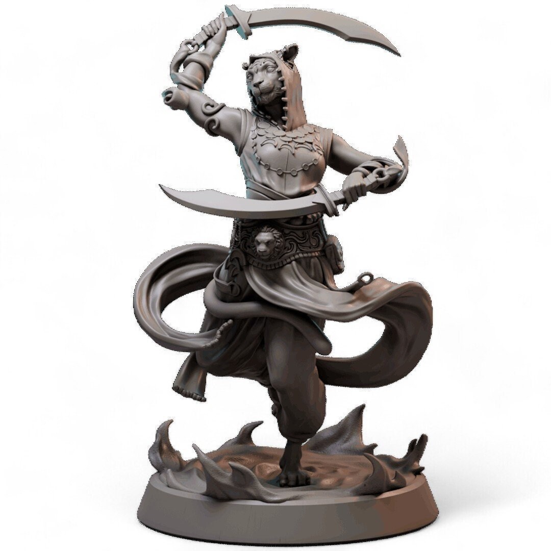 Egyptian God Bastet Statue, Fantasy Figure, Dnd Miniature / Fantasy ...