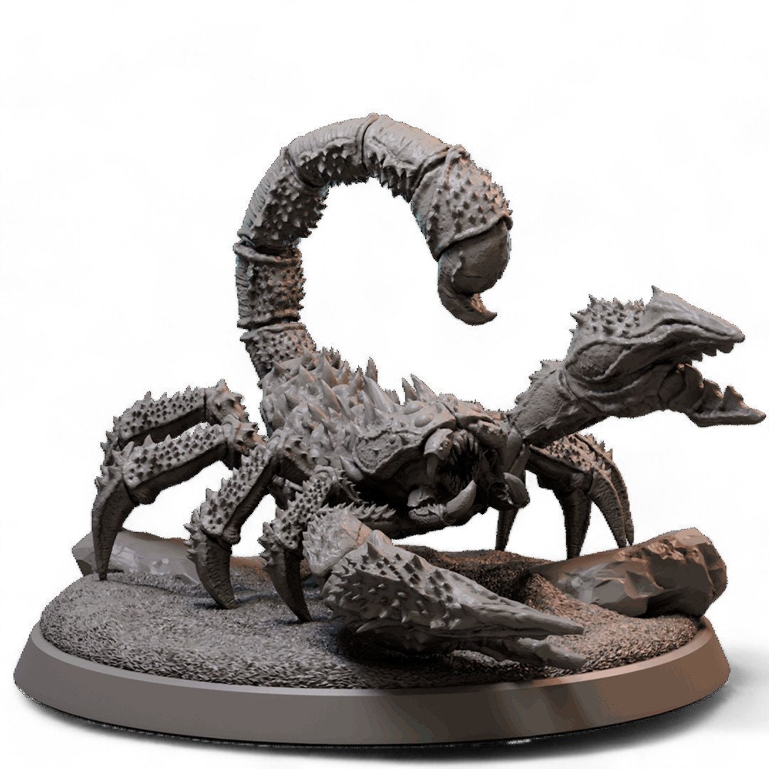 Egyptian Desert Scorpion Statue, Fantasy Figure, Dnd Miniature ...