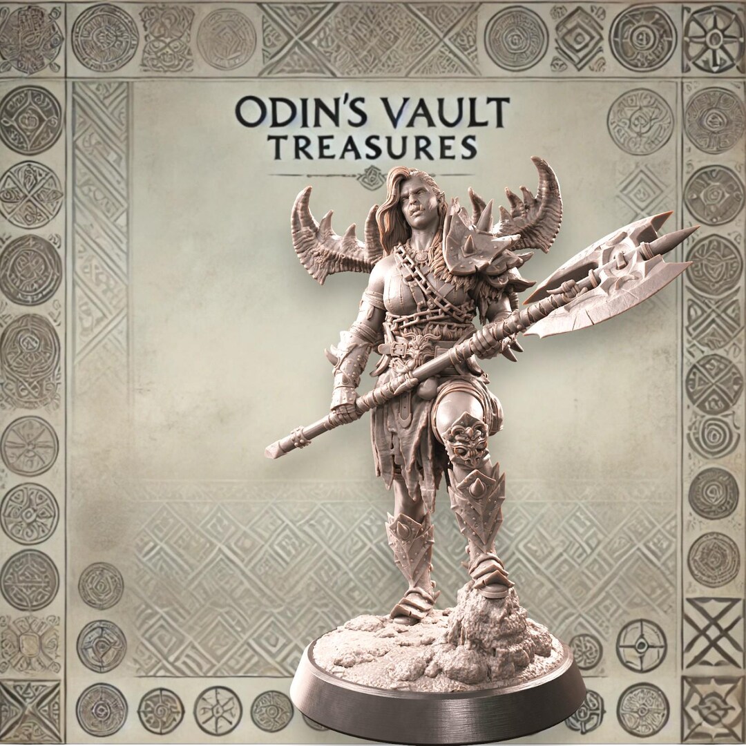 Demon Killer Printed Miniature Tabletop RPG Mini Dnd Mini Fantasy Mini ...