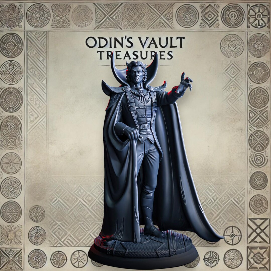 Dnd Dracula Fantasy Miniature Custom Sizes Dungeons and Dragons 5e ...