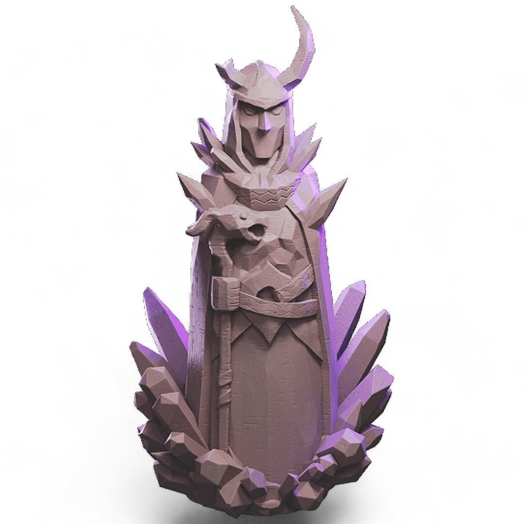 Loki Alter 3D Printed Resin Miniature 4K Statue, Hand-painted Weathered ...