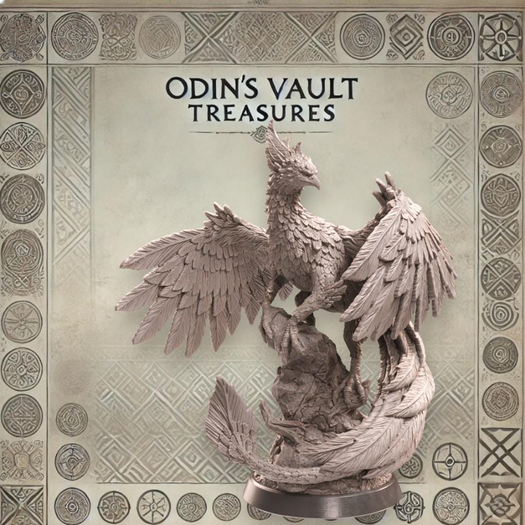 Hawk 3D Printed Miniature Tabletop RPG Mini Dnd Mini Fantasy Mini ...