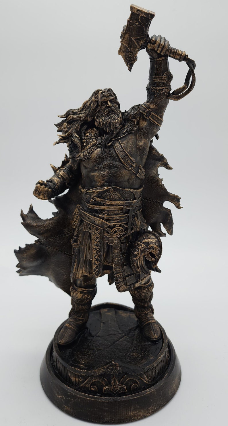 Thor Norse God Sculpture Fantasy Figure Lover Gift - Etsy