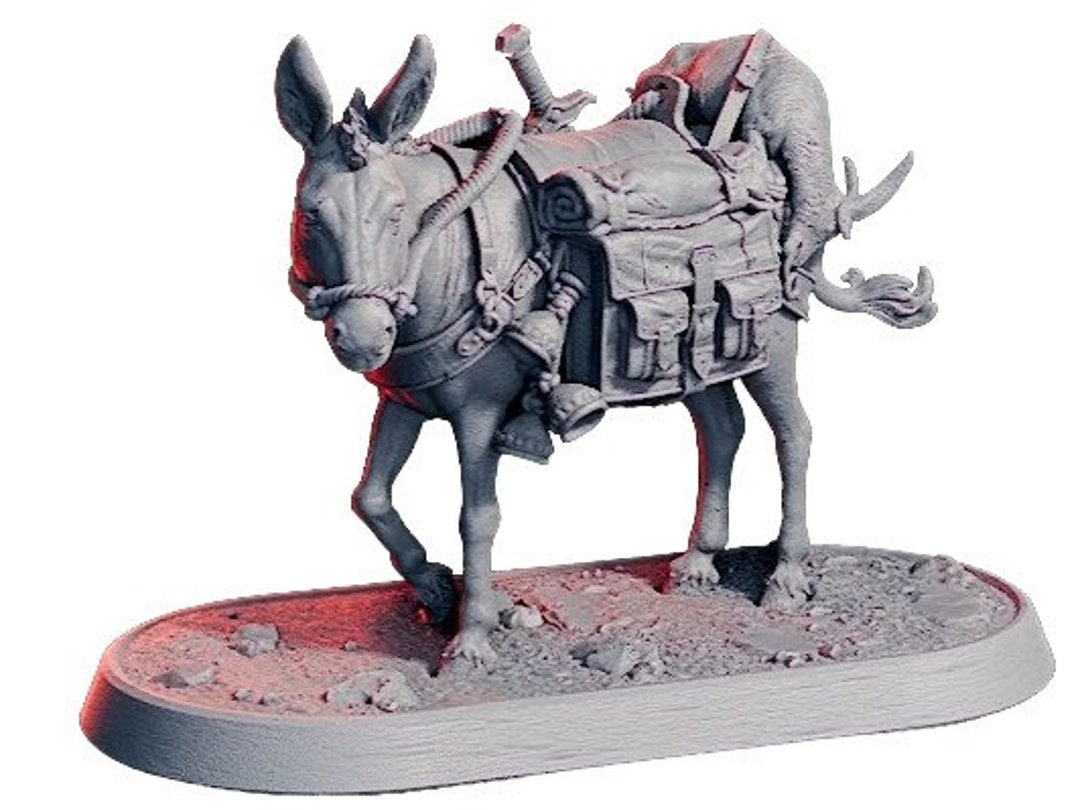 Pack Mule Sculpture, Statue, Fantasy Figure, Dungeons and Dragons ...