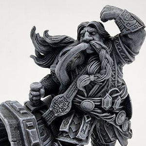 Dwarf Horn Blaster Sculpture Fantasy Figure Lover Gift - Etsy