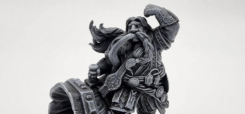 Dwarf Horn Blaster Sculpture Fantasy Figure Lover Gift - Etsy