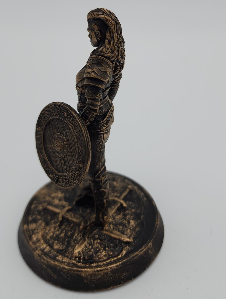 Astra Viking Shield Maiden Sculpture Fantasy Figure Lover - Etsy