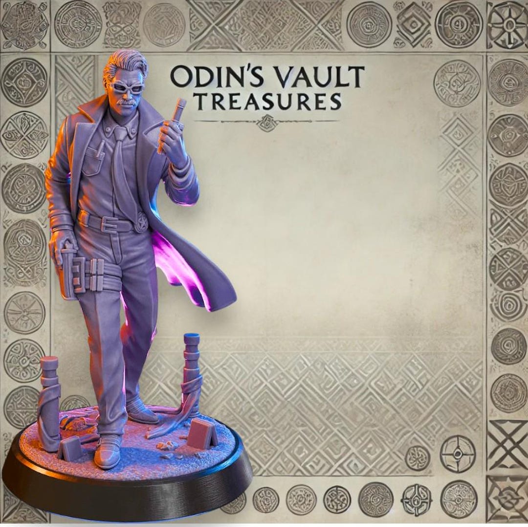 Dnd Commissioner Gordon Fantasy Miniature Custom Sizes Dungeons and ...
