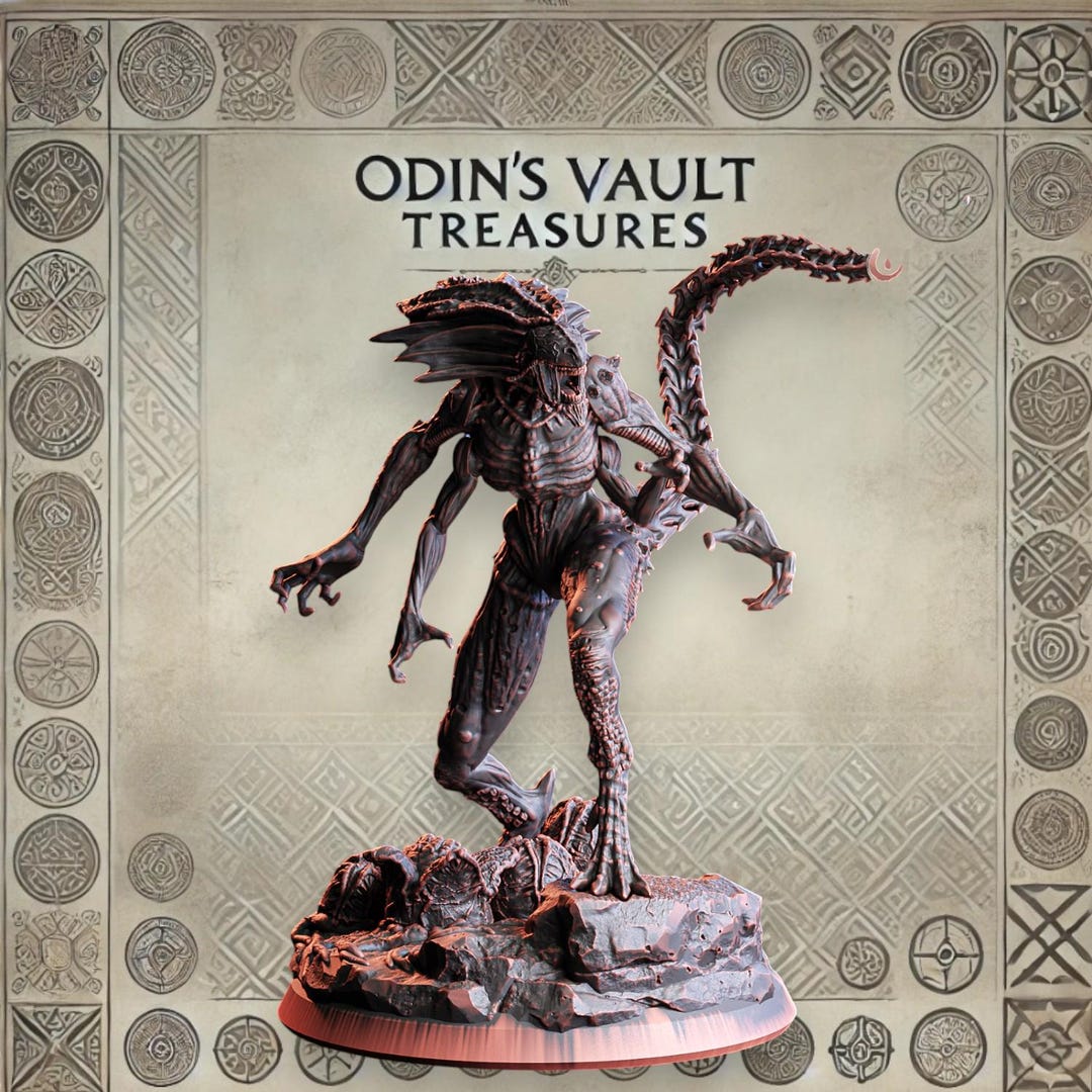 Custom Xenomorph Queen Horror Movie 3D Printed Statue Resin Statue ...