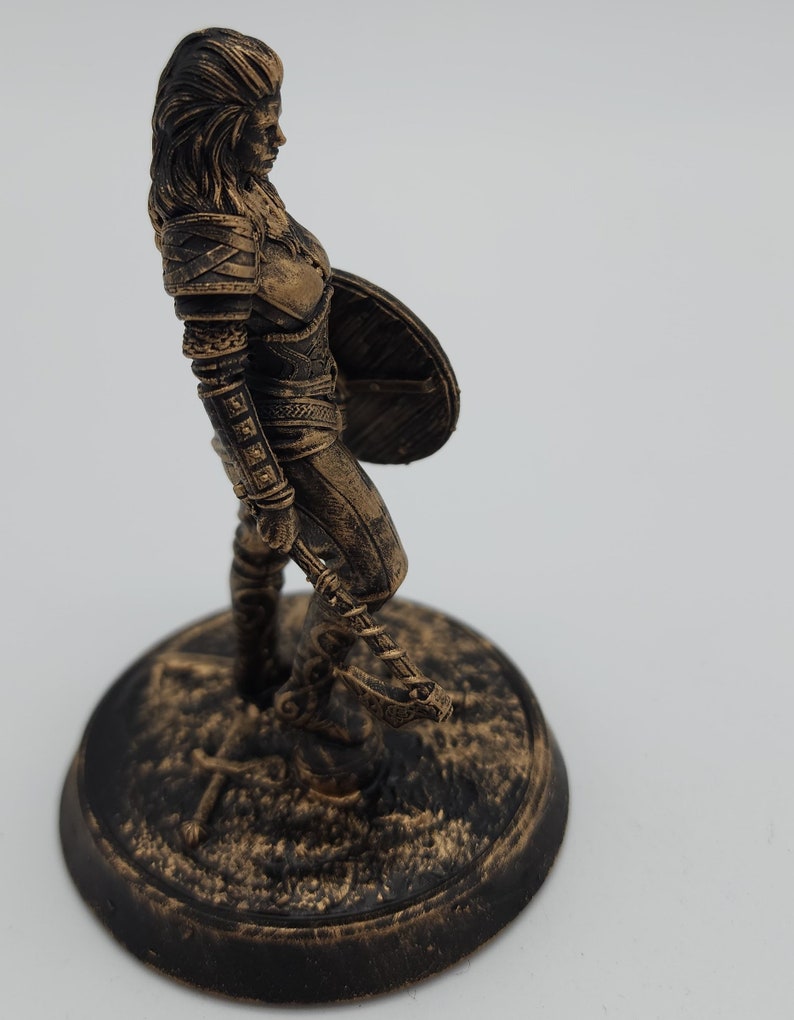 Astra Viking Shield Maiden Sculpture Fantasy Figure Lover - Etsy