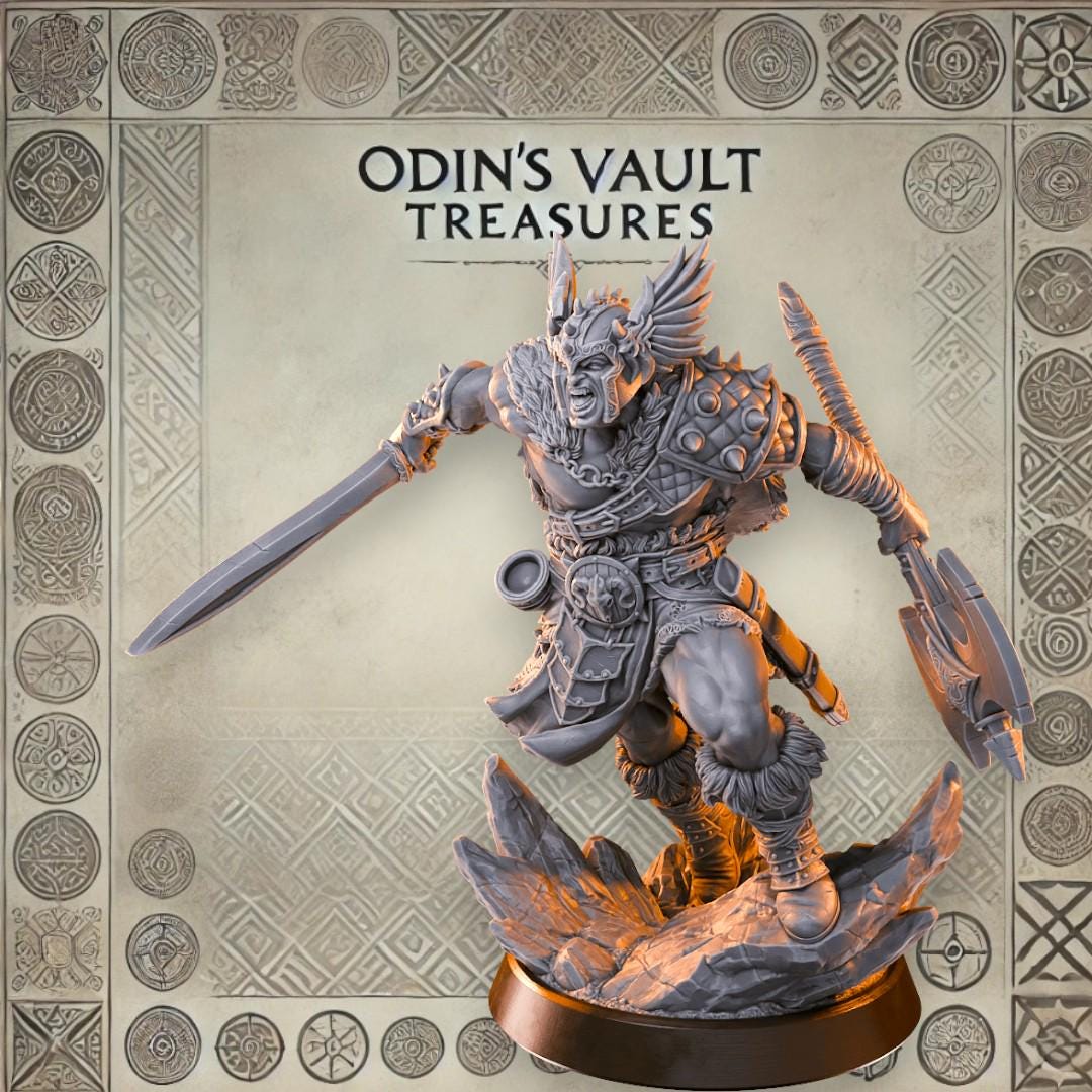 Asgard Warrior Miniatures 4K 3D Printed Models 28mm, 32mm, 75mm, Custom ...