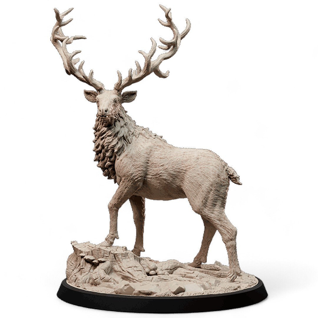 Elk Statue, Fantasy Figure, Dnd Miniature / Fantasy Boss Monster Mini ...