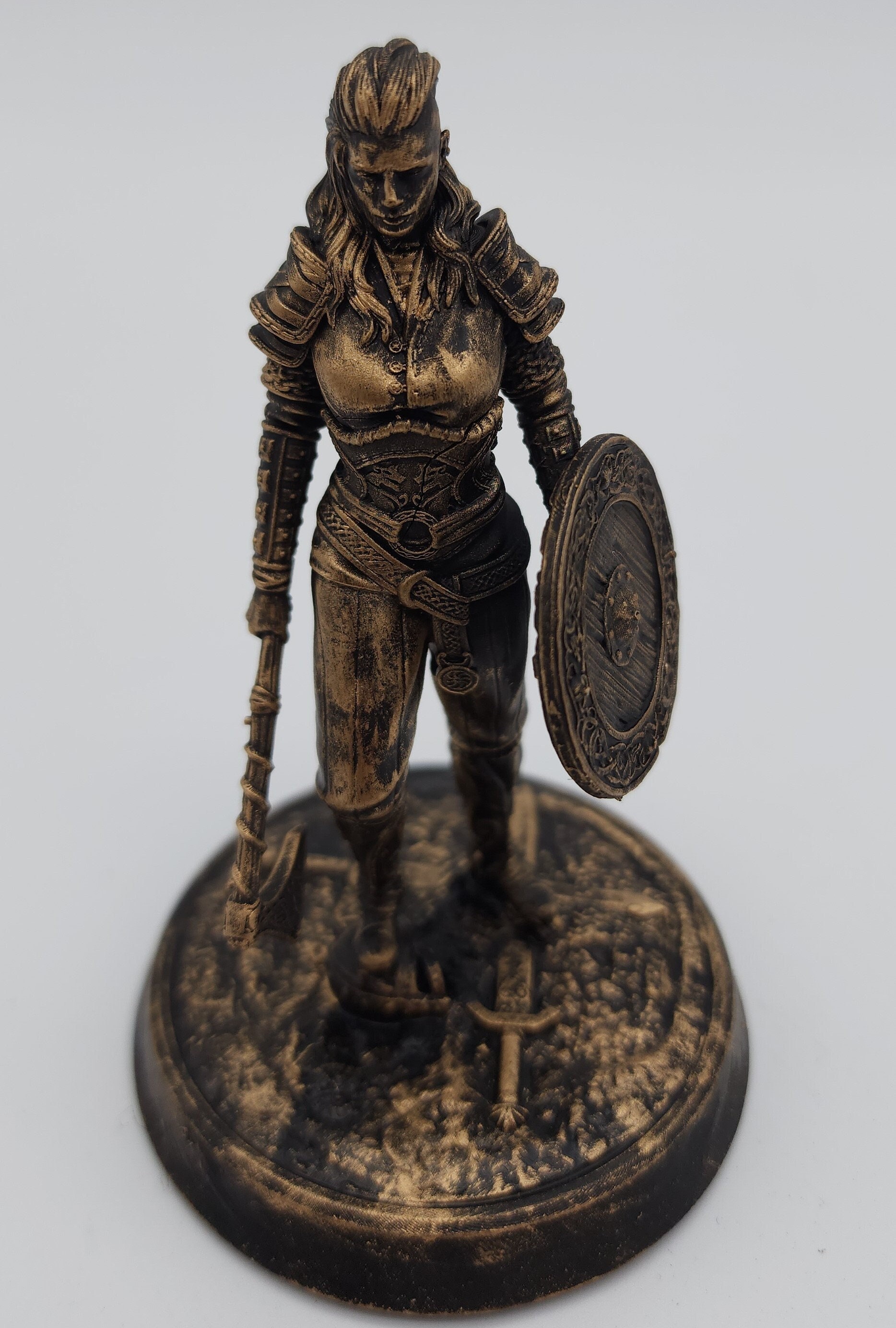 Astra Viking Shield Maiden Sculpture Fantasy Figure Lover - Etsy
