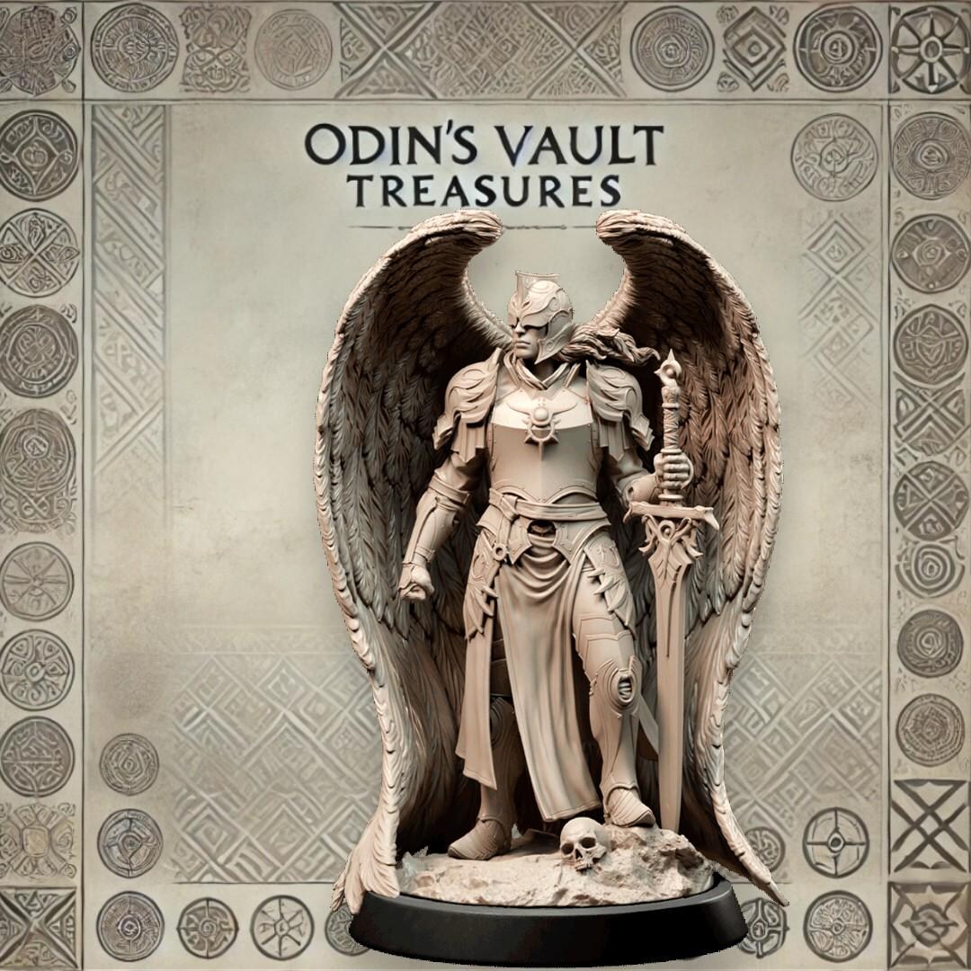Angel Guardian Sculpture,3d Printed Miniature Tabletop Figures Dnd ...