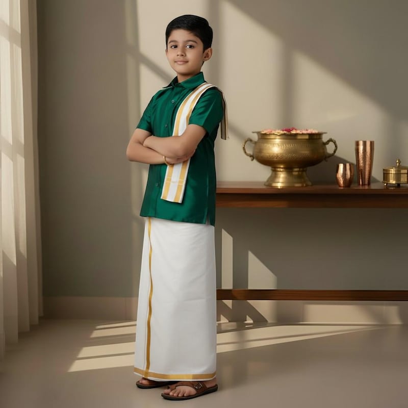 Dhoti Sets for Boys Silk - Etsy