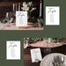 Printable WEDDING Table NUMBER CARD Minimalist Editable Guest - Etsy