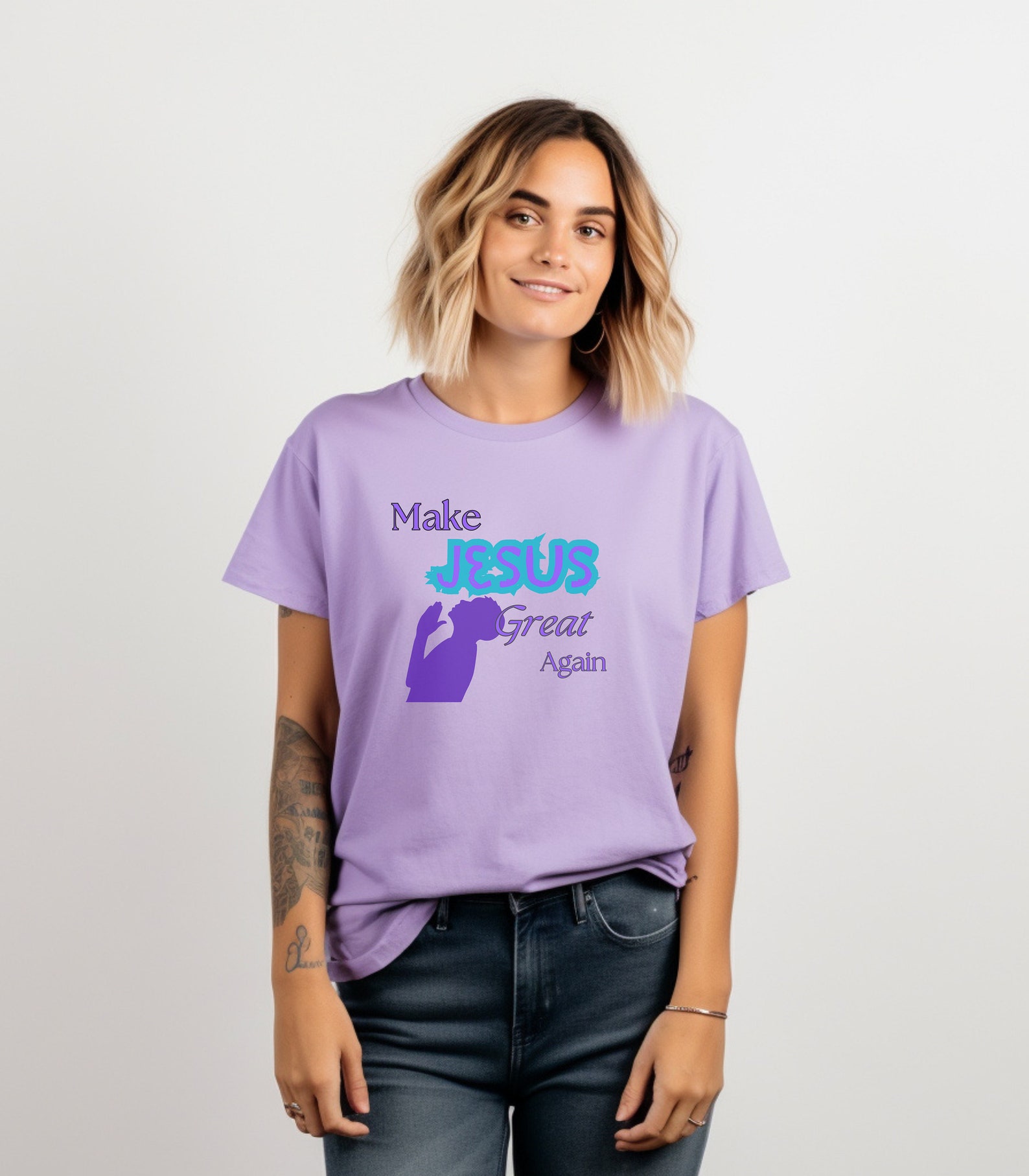 Make Jesus Great Again Tshirt, Jesus Apparel, God Tee, Christian Merch ...