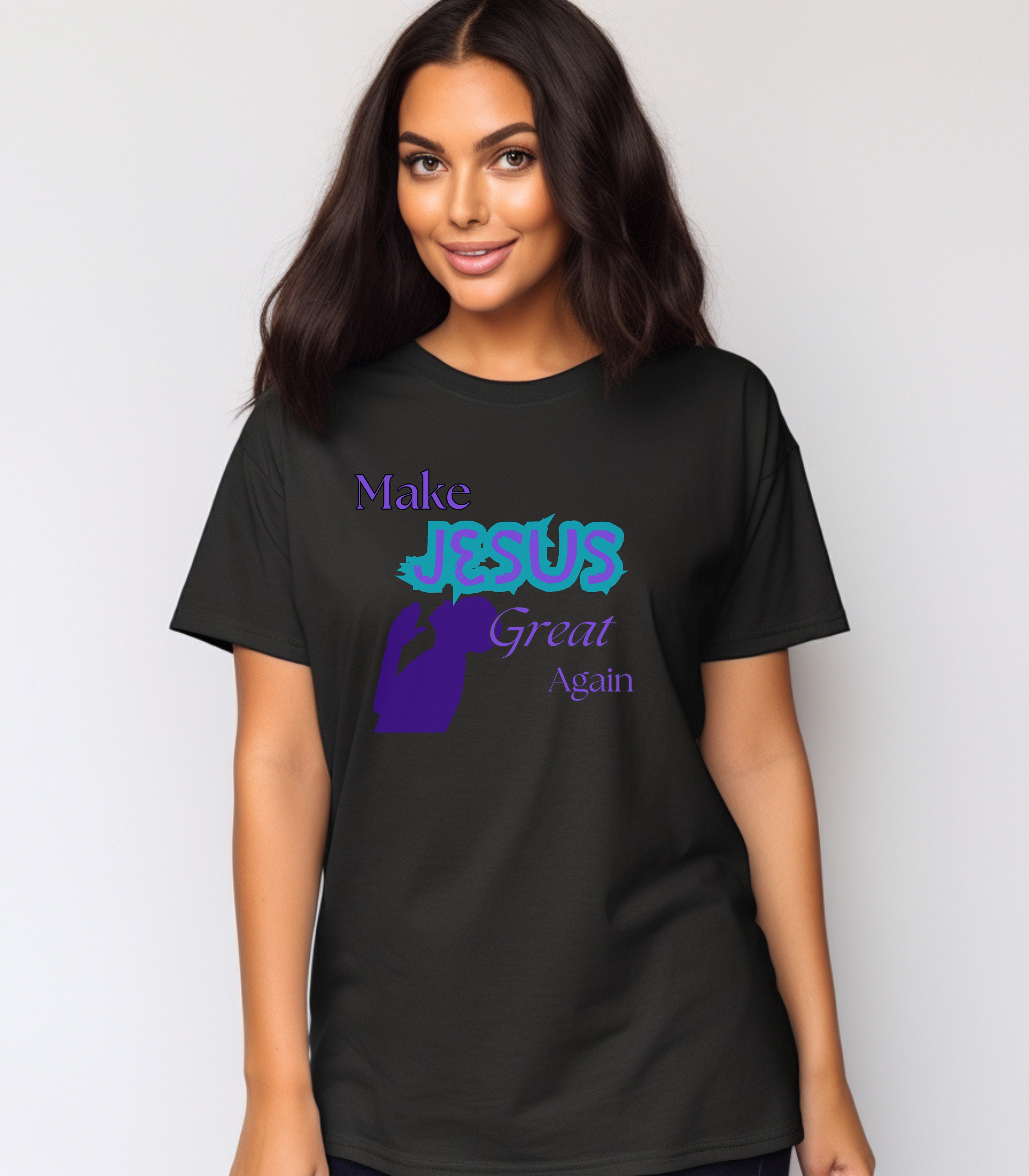 Make Jesus Great Again Tshirt, Jesus Apparel, God Tee, Christian Merch ...