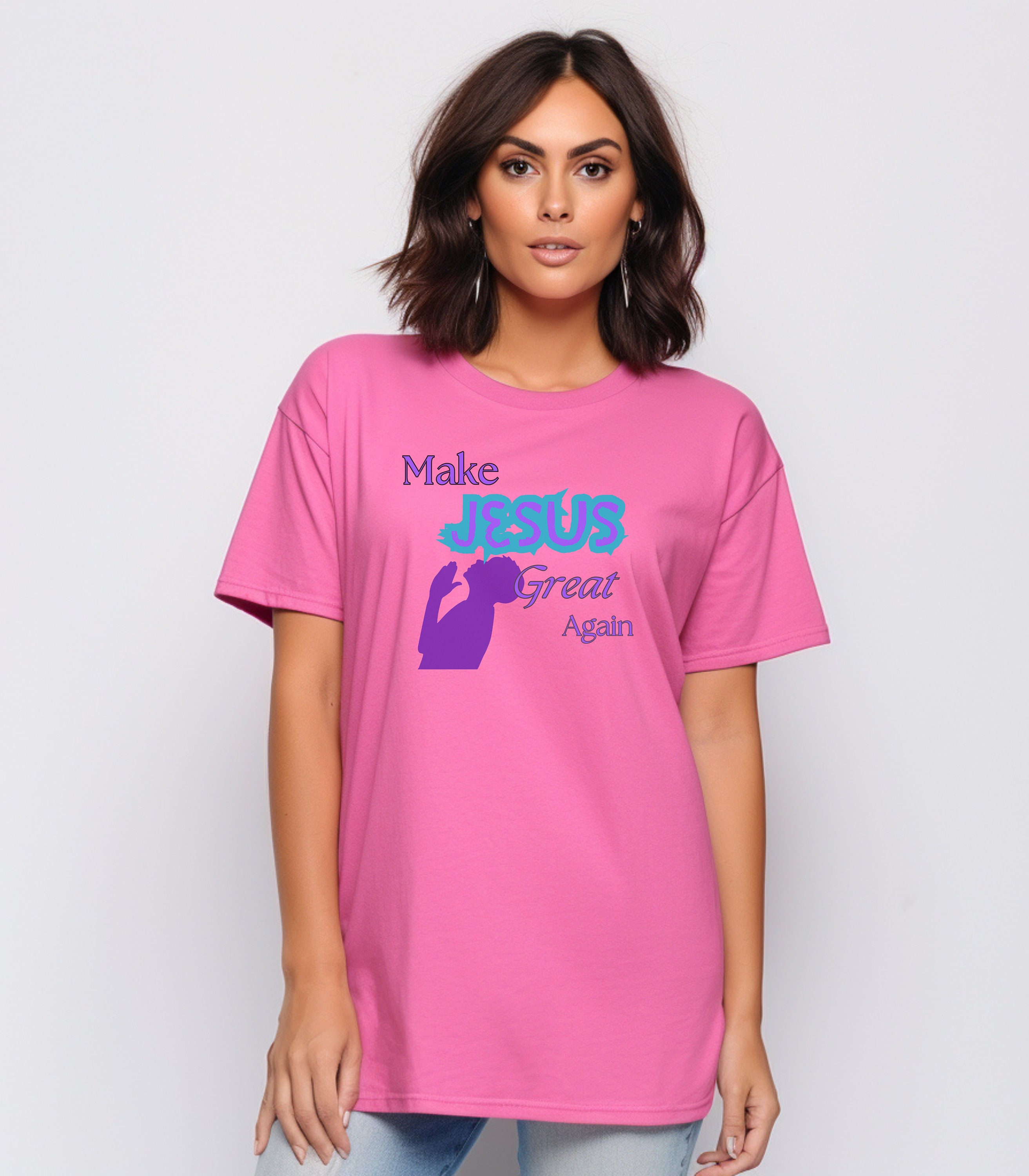 Make Jesus Great Again Tshirt, Jesus Apparel, God Tee, Christian Merch ...