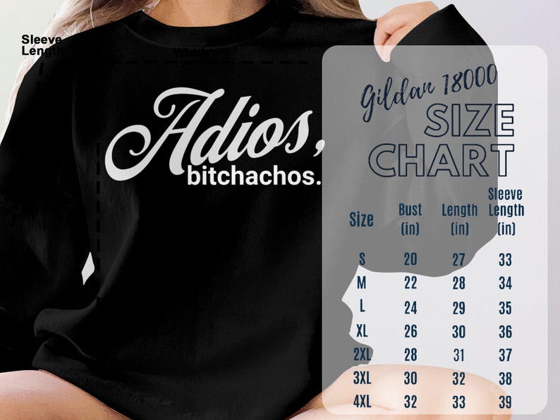 Funny Adios Bitchachos Sweatshirt, Cute and Sassy Goodbye Pullover ...