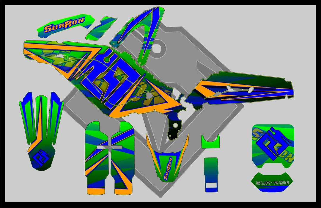 Sur-ron Graphics Kit - Sur Ron Sticker Kit - Segway Graphics - Sur Ron ...
