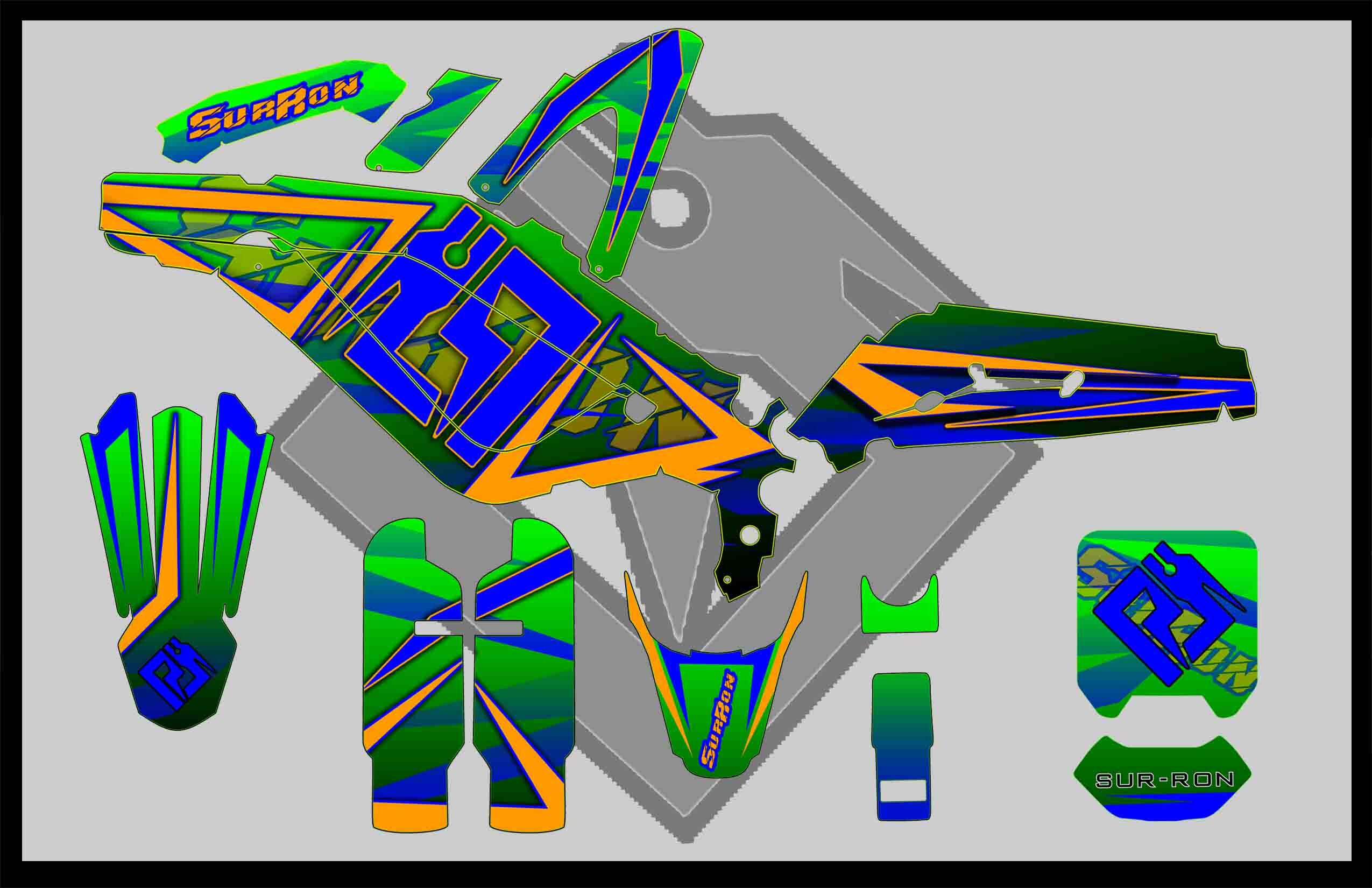 Sur-ron Graphics Kit - Sur Ron Sticker Kit - Segway Graphics - Sur Ron ...