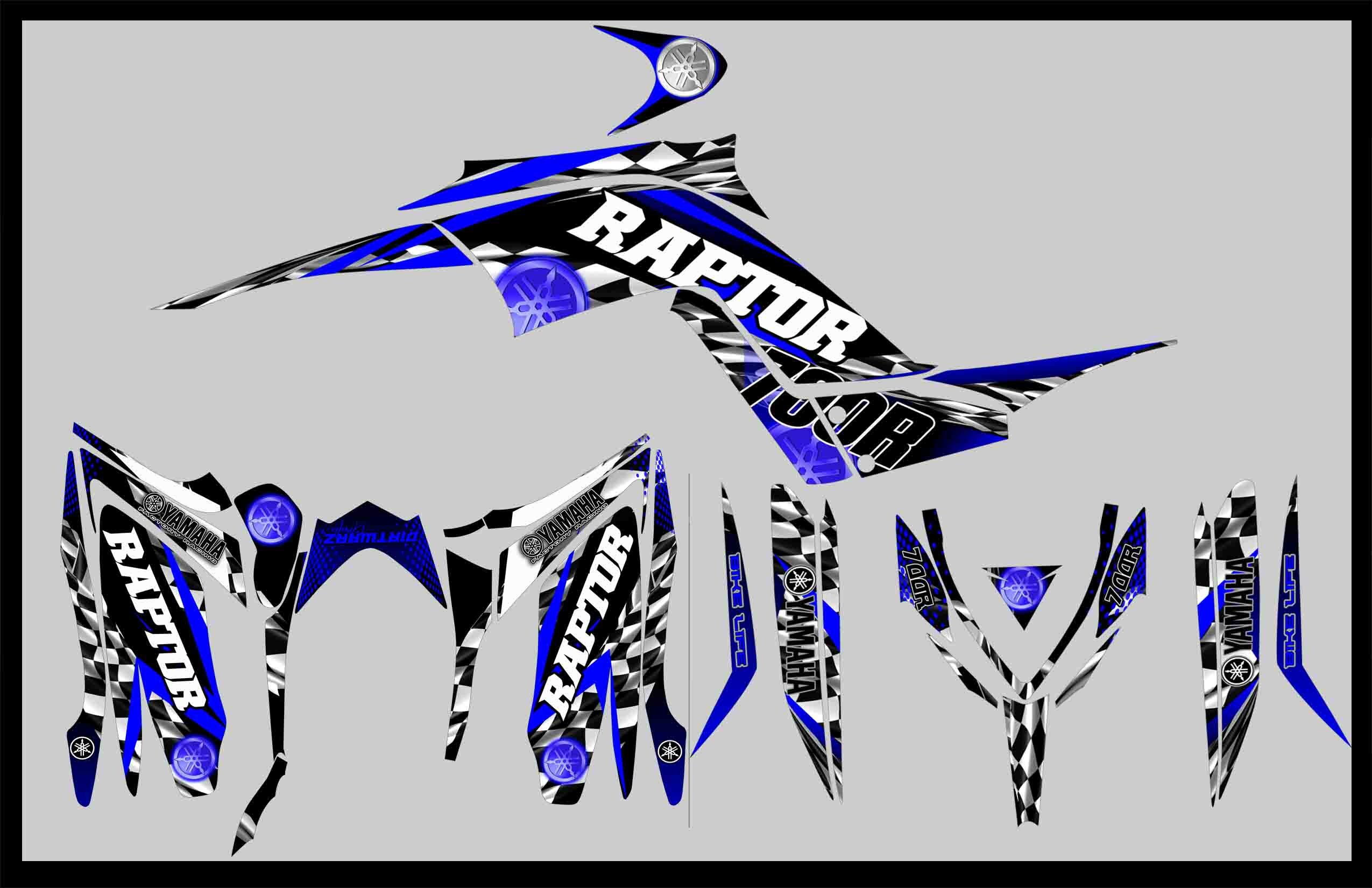 Yamaha Banshee Raptor 660 700 Graphics Kit Sticker Kit Decals - Etsy