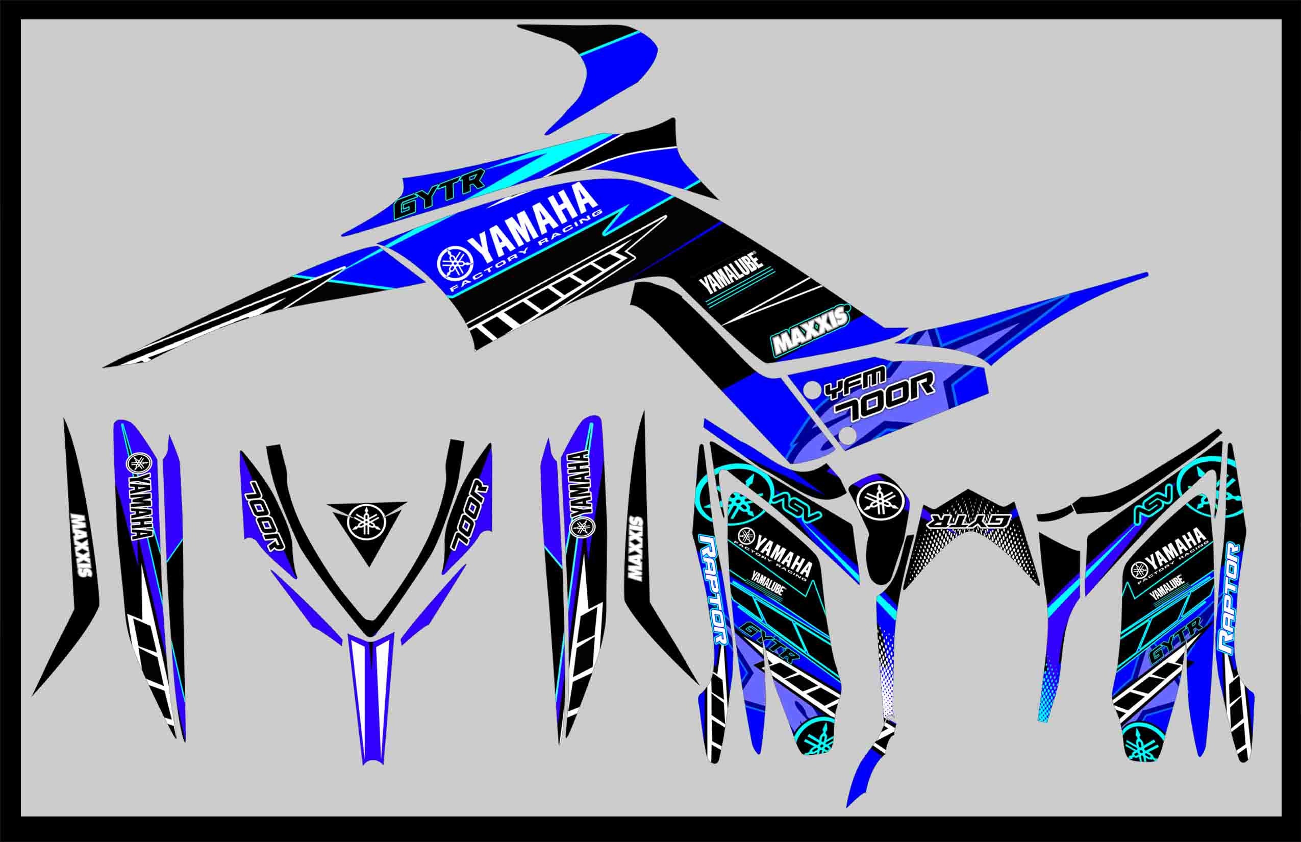 Yamaha Banshee Raptor 660 700 Graphics Kit Sticker Kit Decals - Etsy