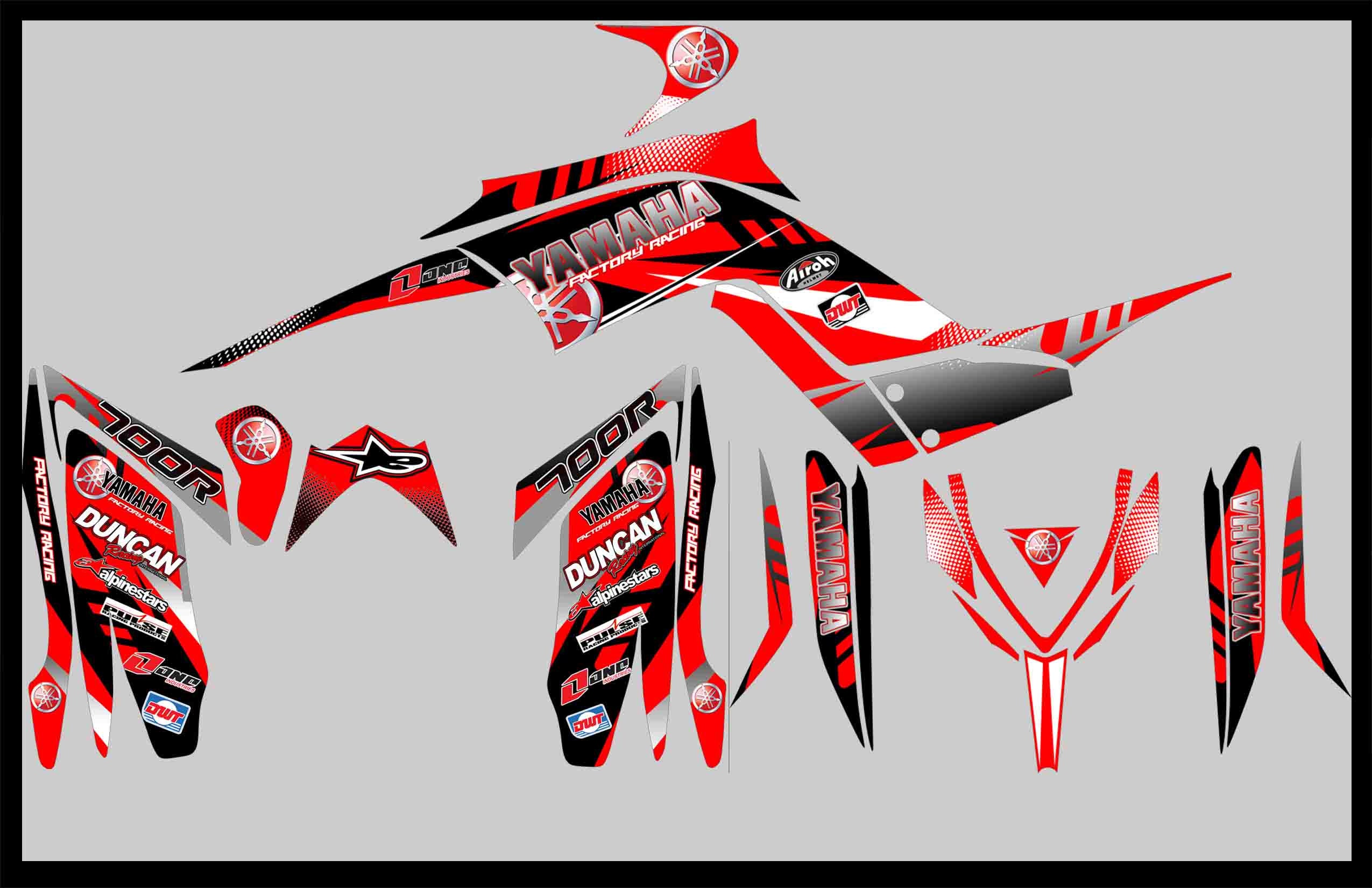 Yamaha Banshee Raptor 660 700 Graphics Kit Sticker Kit Decals - Etsy